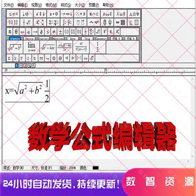 mathtype远程安装咨询服务24小时发货数学公式编辑器嵌入word/WPS