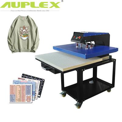 heatpressmachine80*100气动烫画机服装锦旗大面积热转印设备