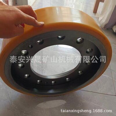 轨吊驱动部滑轮聚氨酯NDI胶轮驱动轮包胶