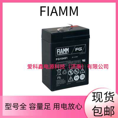 FIAMM非凡蓄电池 FG10451 6V4.5 AH 铅酸免维护蓄电池