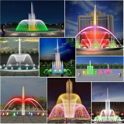 音乐喷泉定制全套设备水幕电影广场旱地涌泉水池大型喷泉设计厂家