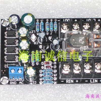 海南诚信电子 数字功放专用喇叭保护板  BTL电路双声道专用  成品