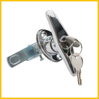 电控柜门锁 锌合金把手锁 不锈钢把手锁 配电柜门锁 工业机柜门锁