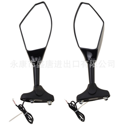 GOOFIT 后视镜侧视镜1对50cc 70cc 90cc 110ccc摩托车摩托车黑色