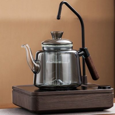 24新款抽水电陶炉玻璃蒸煮一体茶壶烧水煮茶器自动上水智能煮茶炉
