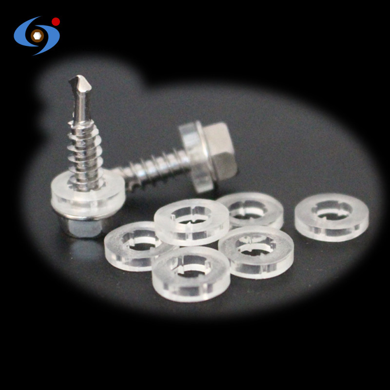 钻尾螺丝垫片 垫圈 .角塑料垫片 防滑防水龙尼垫片绝缘M4四2-M6.3
