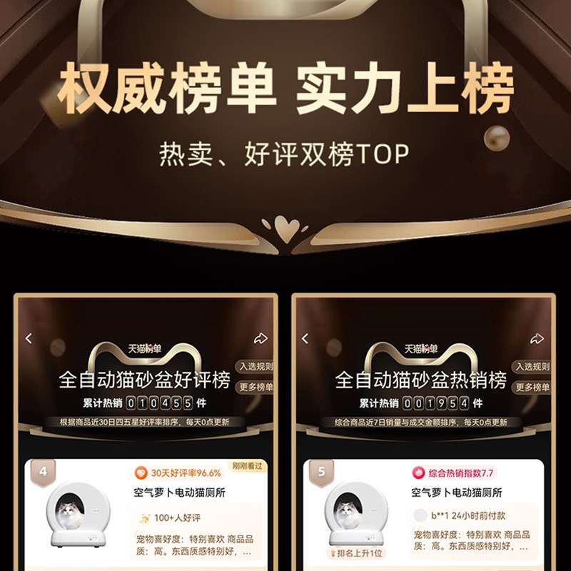 空气萝封智能猫砂盆全自动卜闭式 防外溅圆形清动电理