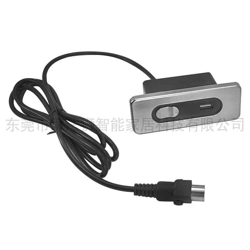 24V/12V电动推杆按摩椅升降器摩缩杆控制按带USB充电足疗器伸沙发