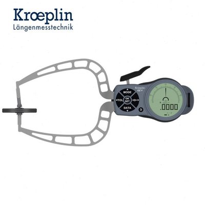 KROEPLIN厚度测量电子式泡沫材料测量外卡规K330T