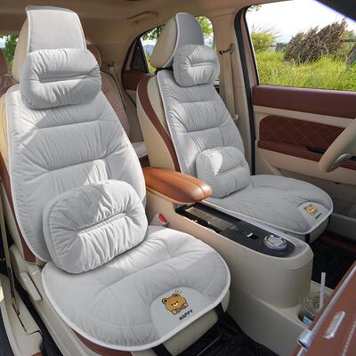 汽车内坐垫冬季座级垫四季用主驾驶椅毛绒单片后排轻通奢高82693