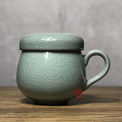 漏茶杯茶水分离带过滤茶泡陶马杯子办公室大容量瓷克杯男士水杯女