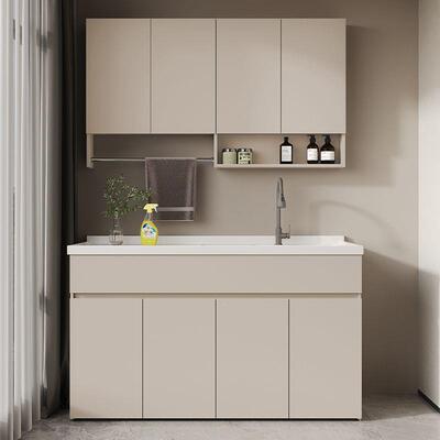 Kxh窝铝阳蜂LHW台洗衣机一体柜组带搓合衣衣板洗衣柜石英石洗池台