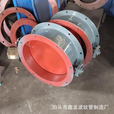 手柄式烟道调风门 碳钢圆形单叶片风门 手动通风蝶阀DN300