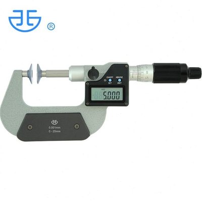 青量外径千分尺高精度青海量具数显电子公法线千分尺盘头圆蝶形