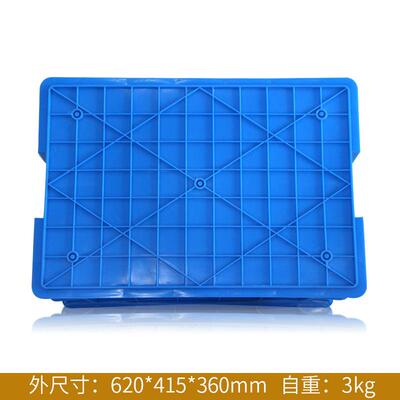 塑料周转1箱可带盖业加厚620*4PTE5*60塑料胶箱工塑料箱仓库3周转