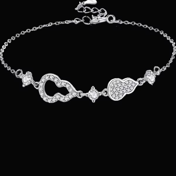 「金财葫芦宝」925纯银手链女轻奢小众设计高级感锁骨链生日礼物