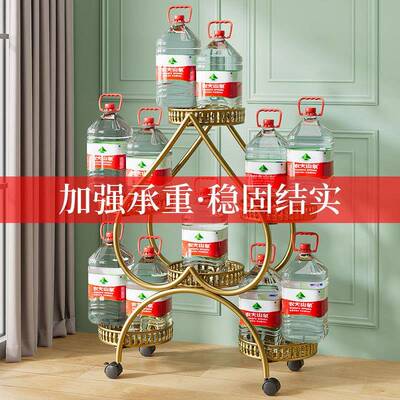 花子HJ-a621a客厅摆落地式款置物架架阳台多层铁艺绿萝植物放花盆