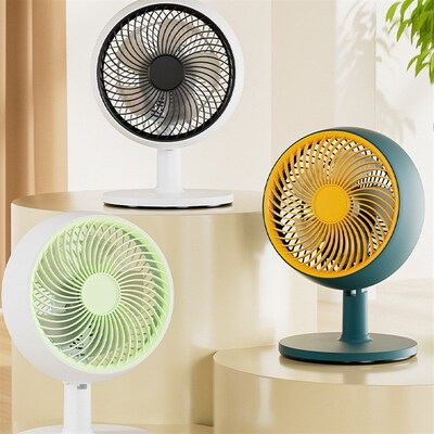 台式电风扇小型插电摇头家用卧室台扇空气循环床头风扇桌面小台扇