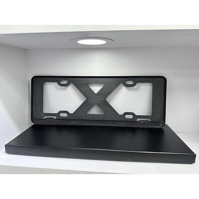 新保交规车牌边照框碳纤维牌照框新能源牌架车牌86912套蓝护框牌