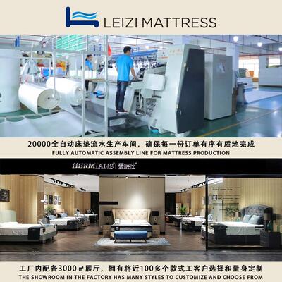 跨境工厂直销 matress Twin Queen King Size床垫双层弹簧结构卷