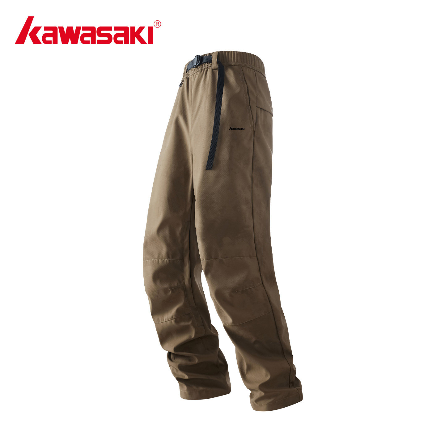 kawasaki川崎官方正品冲锋裤伞兵工装防风裤防水直筒裤宽松休闲裤