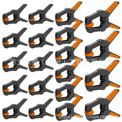 20件套混装木工夹，10pcs 3英寸，6pcs 4英寸，4pcs 6英寸