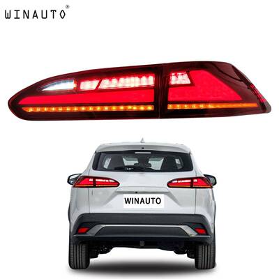 适用于丰田锋兰达锐放卡罗拉cross2022款尾灯总成LED改装红色