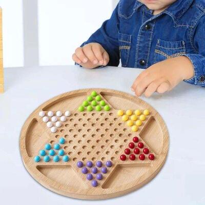 Chinese Checkers Game Set Classic Strategy Game 11.4in Easy