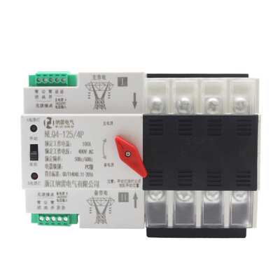 不断电双电源自动转换开关左操作型市电2P100A80A63A4P毫秒级切换