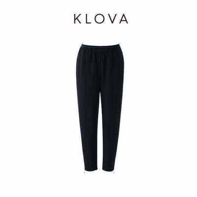 【KLOVA】春秋经典石墨黑休闲萝卜裤KT5384(UN)