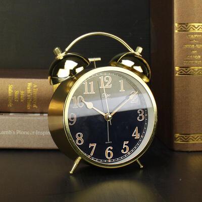 G45C4dig迪o高大声轻属奢超金打铃闹钟简约钟表
