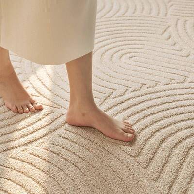 真防防水污地毯油客厅奶风沙发毯纯卧室免色洗可擦轻奢tb-75810高