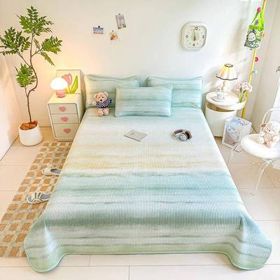 春夏季双层纱小云棉多功能家用床上用品床盖三件套学生宿舍单床盖