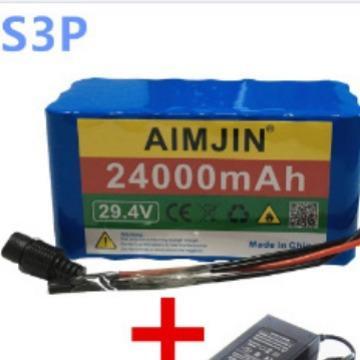 7S3P18650锂离子电池组24V24000mAh电动自行车助力车平衡车