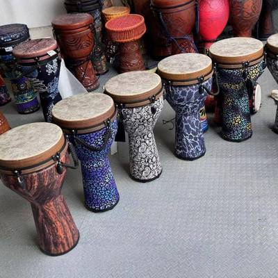 丽江手鼓12寸高定瑞盟非洲鼓手鼓机械调音环保木成人初学者非洲鼓