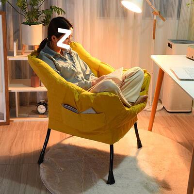懒人沙发单GEC人宿椅子大舍电脑椅舒沙适台小发软卧室靠阳背躺椅