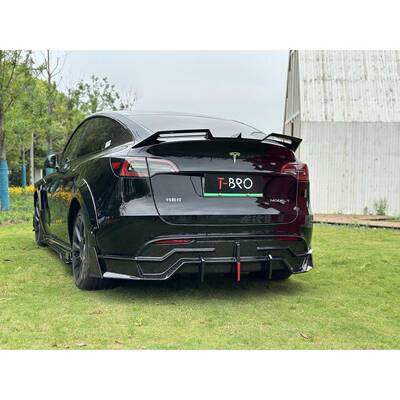 modelY碳681纤维套件前铲+尾唇侧裙+轮眉+咨尾小翼买+单件请询包