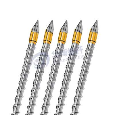 适用PC/PCTG光学螺杆耐高温海天住友法拉克注塑机螺杆料筒定 制