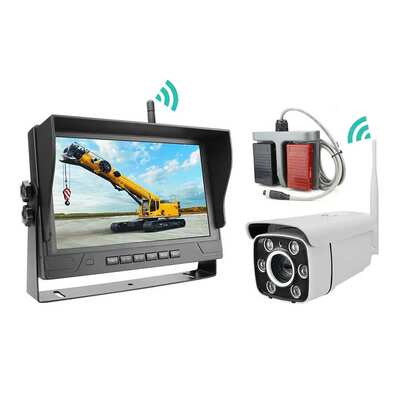 Wireless Crane Camera 9'' Monitoring DVR 30X Zoom AHD wife