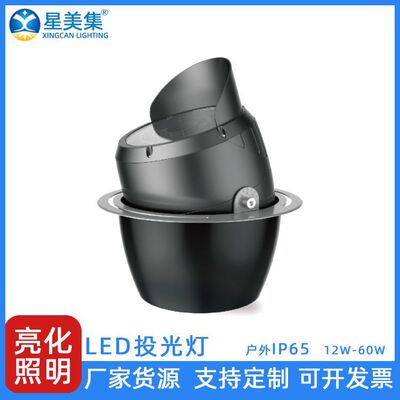 12W18W24W36W60W 公园广场花园建筑照明可调角度明装地埋灯