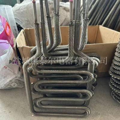 催化燃烧设备电热管干烧翅片加热管220V380V干烧设备电加热棒