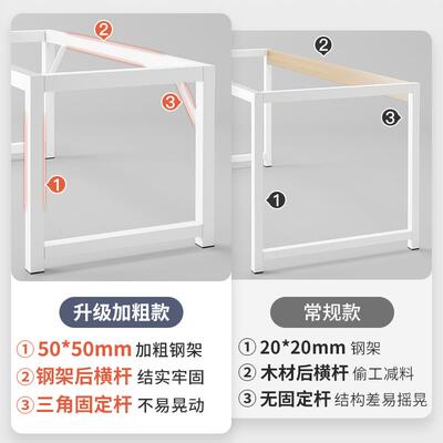 电脑台式简易卧室桌学办SDJ生家用学习桌子成人公书桌长方形工桌
