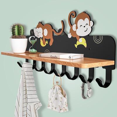 进纳门玄收挂钩pxx10090门口钥匙挂衣架关钩壁挂墙上免打厨孔房墙