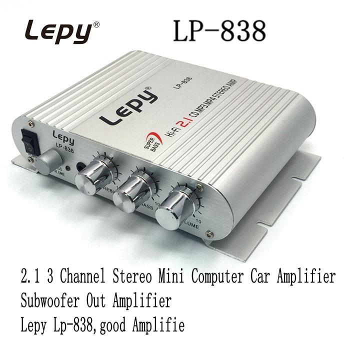 乐派低音炮功放2.1声道功放lepy838功放外贸ebay超低音功放