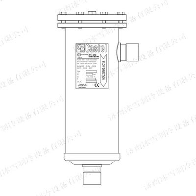 Castel卡士妥干燥过滤器4411/11B,盲盖,固体滤芯可换,钢接头