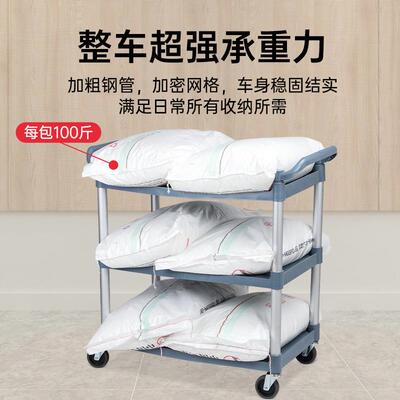 多功能XT32131收餐饭酒车收碗具车塑料三层餐厅店店餐小推车送餐