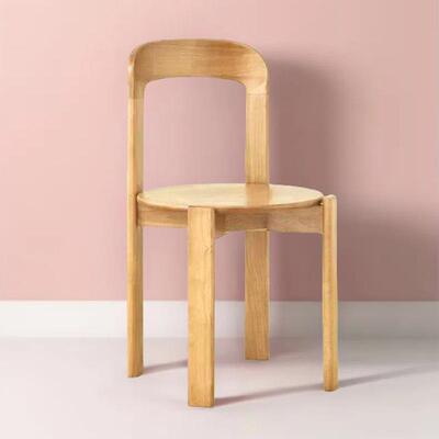 中古实木餐椅家用设计师椅子靠背化妆椅凳子阳台靠背彩色rey餐椅