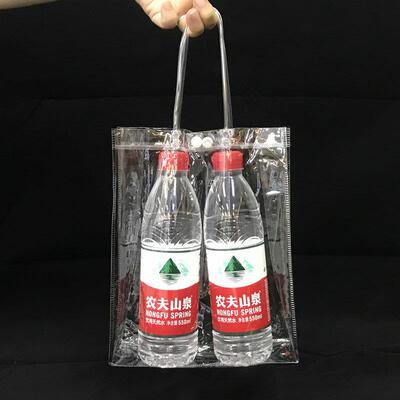 现货PV软管透明手提袋礼袋礼化妆品料收纳防水GUR塑C手提袋品手拎