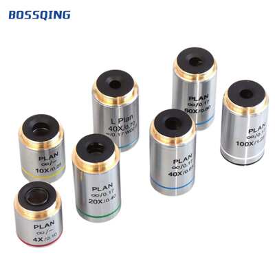 平场无限远消色差物镜适用奥林巴斯显微镜 4X10X20X40X60X100X