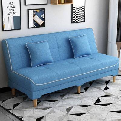 人沙发两沙发可拆LLG洗用可懒折床叠人客厅沙发网红布艺租房沙发